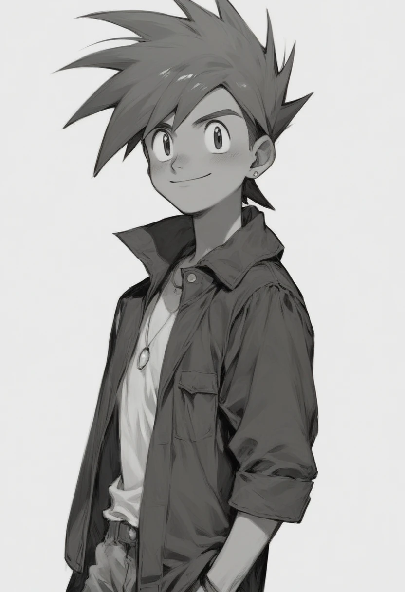 Gary oak wearing kantooutfit - SeaArt AI