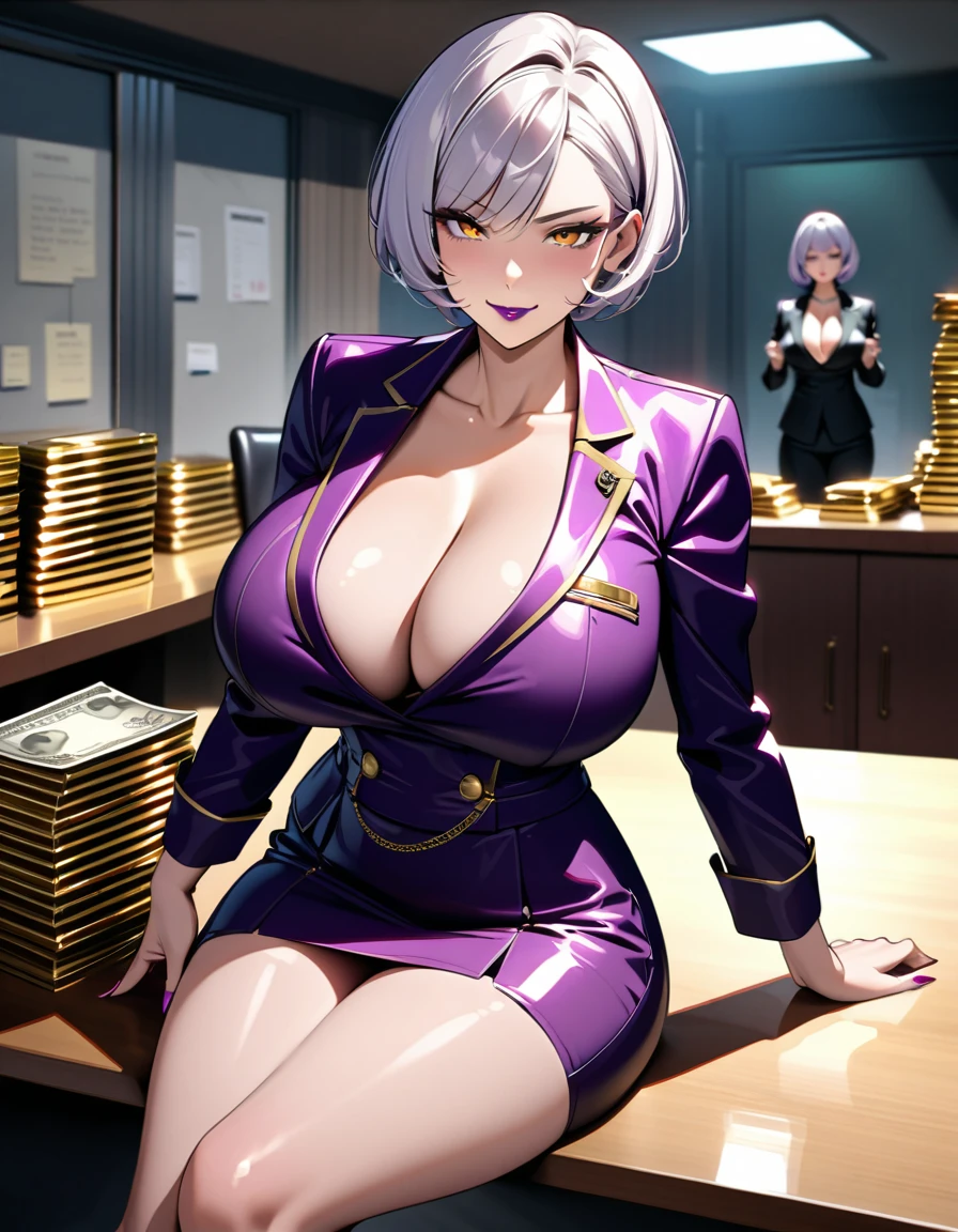 A dimly lit, smoke-filled room sets the tone for a gripping mystery novel - SeaArt AI