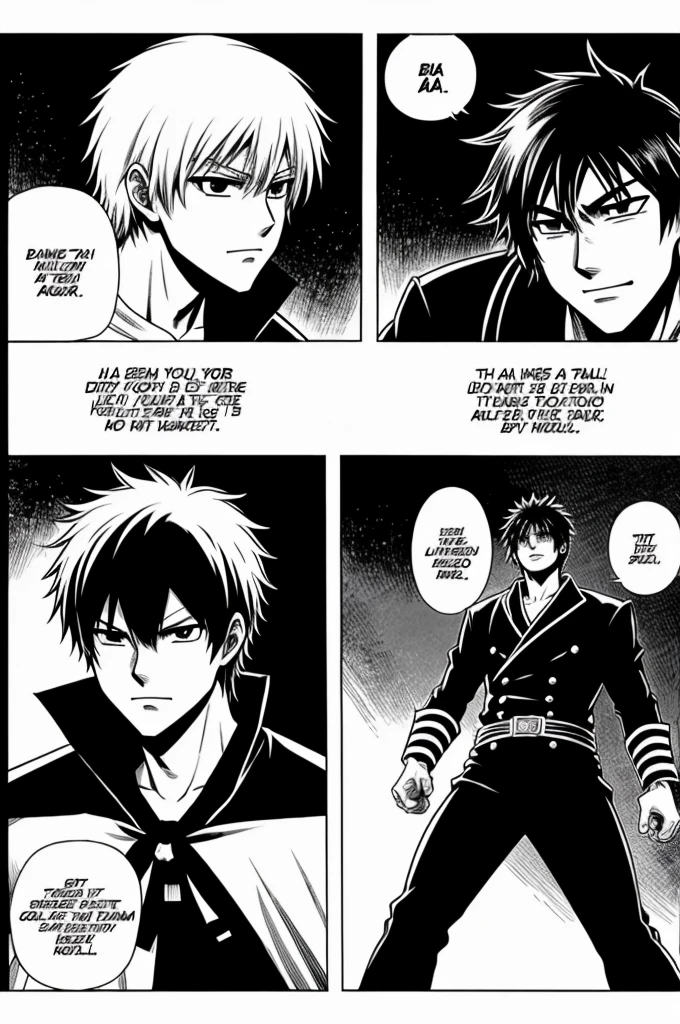 Ichigo and sado best friend manga panels - SeaArt AI
