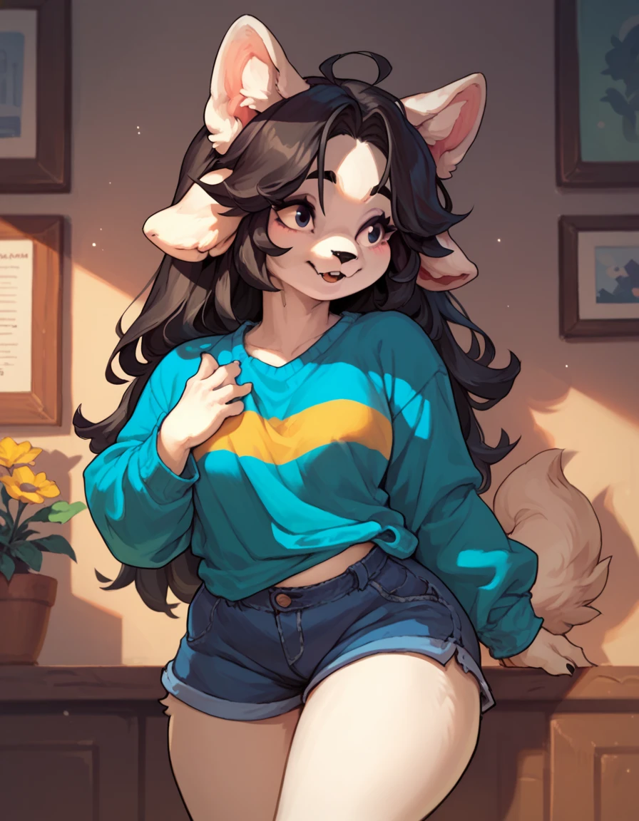 Score_9,score_8_up,score_7_up, temmie from undertale, Anthro girl - SeaArt AI