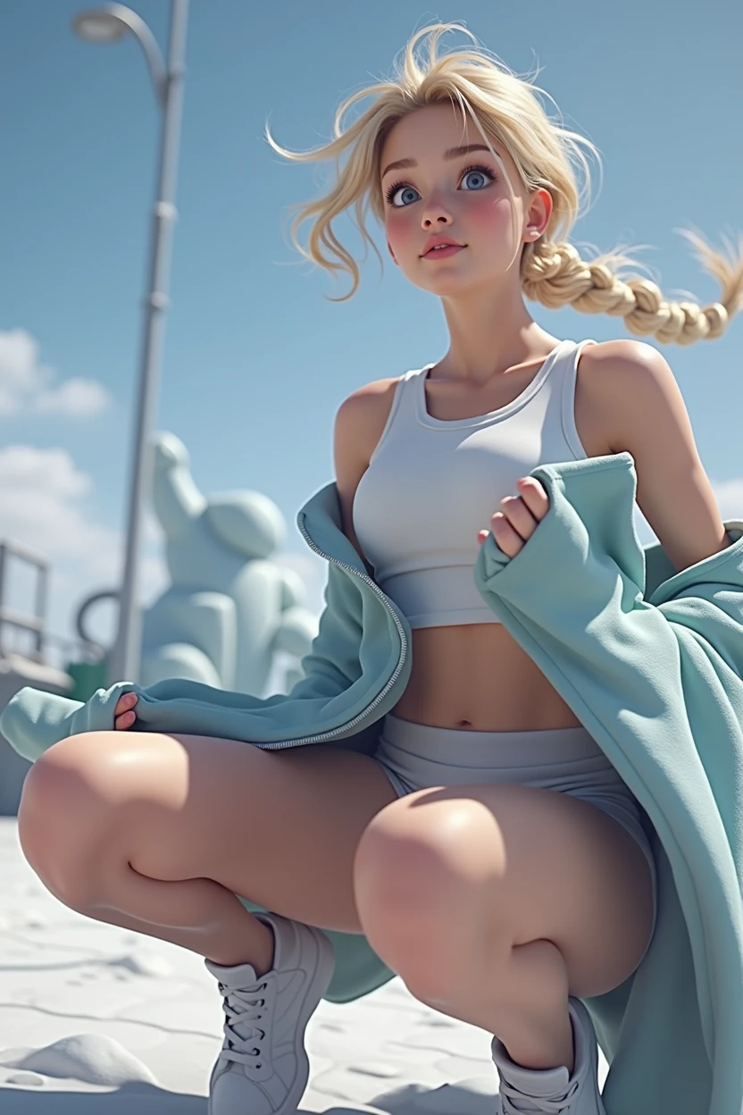 Make her jumping realistic - SeaArt AI