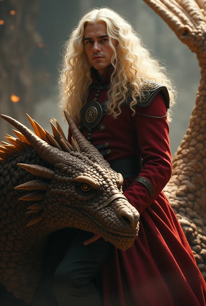Intricate highly detailed portrait of a handsome aesthetic targaryen ...