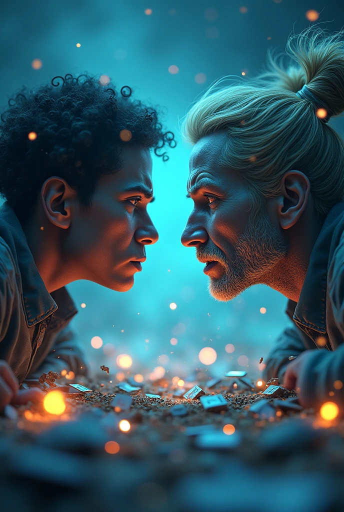 A duel between someone sad with poorly organized files on the computer ...