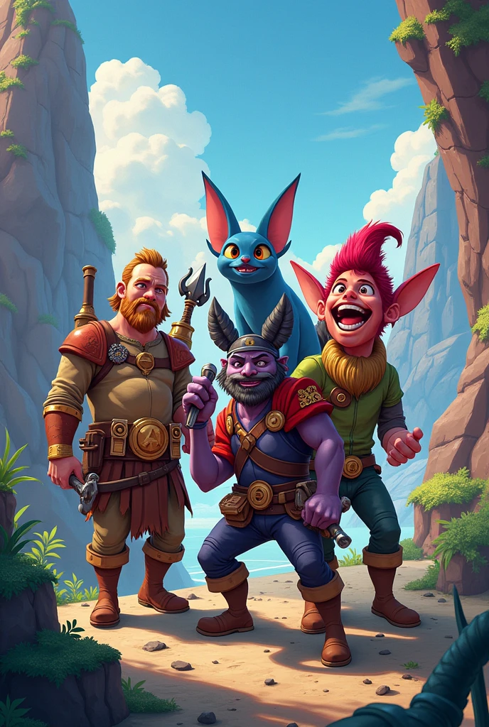 Make a vox machina style art, do it literally in the same art style ...