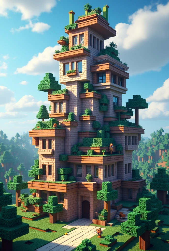 Create minecraft structure - SeaArt AI