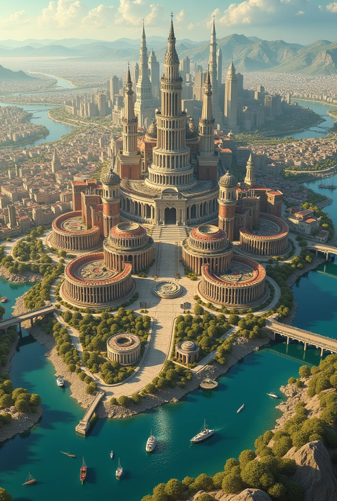 Create a city map by 1. Overall City Description A large city and ...