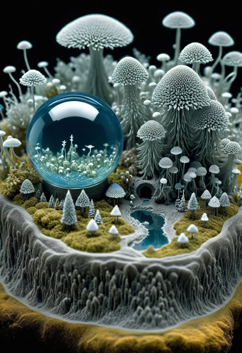 The tiny world seen through an electron microscope, micro, macro ...