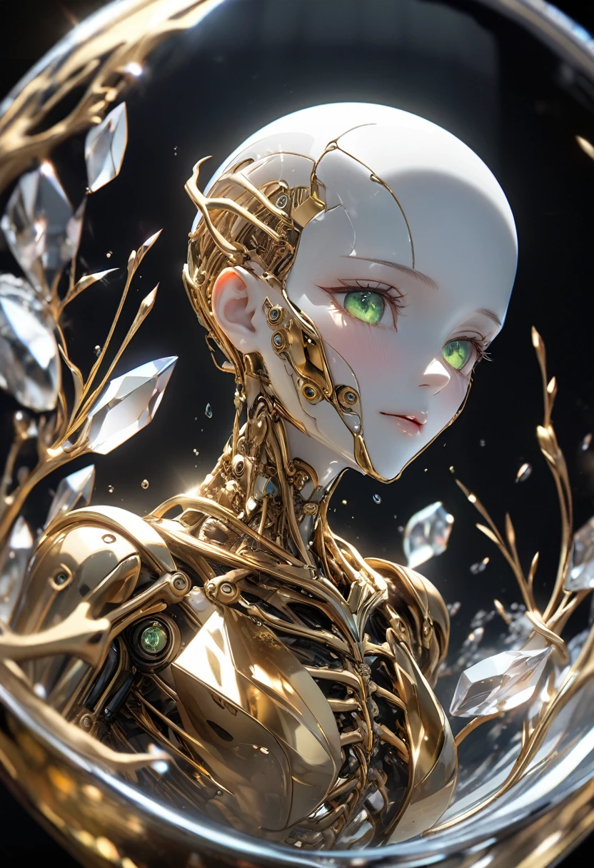 Ultra-high resolution 3DCG concept art.Surrealist style portrait of an organic a - SeaArt AI