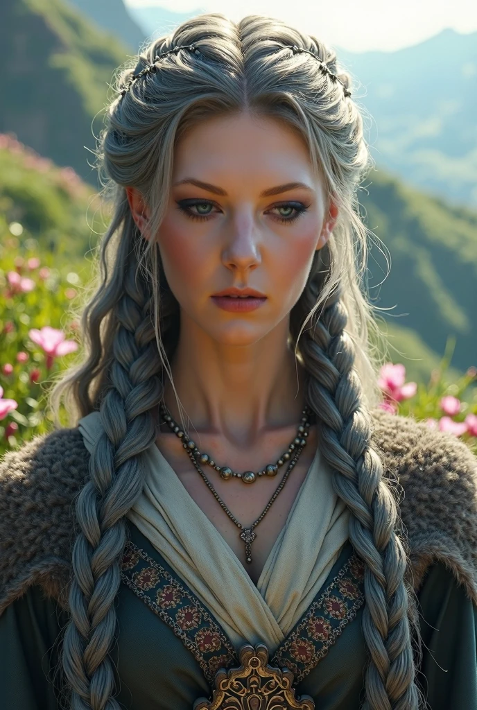 （0924）Today's challenge theme White Hair created with SeaArt AI