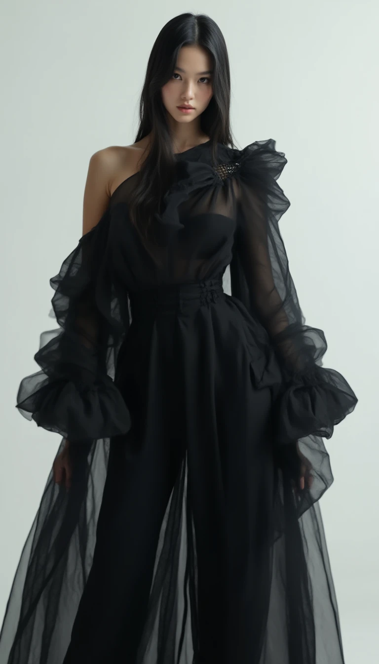 黑绸军女王 The Queen of the Black Silk Army created with SeaArt AI