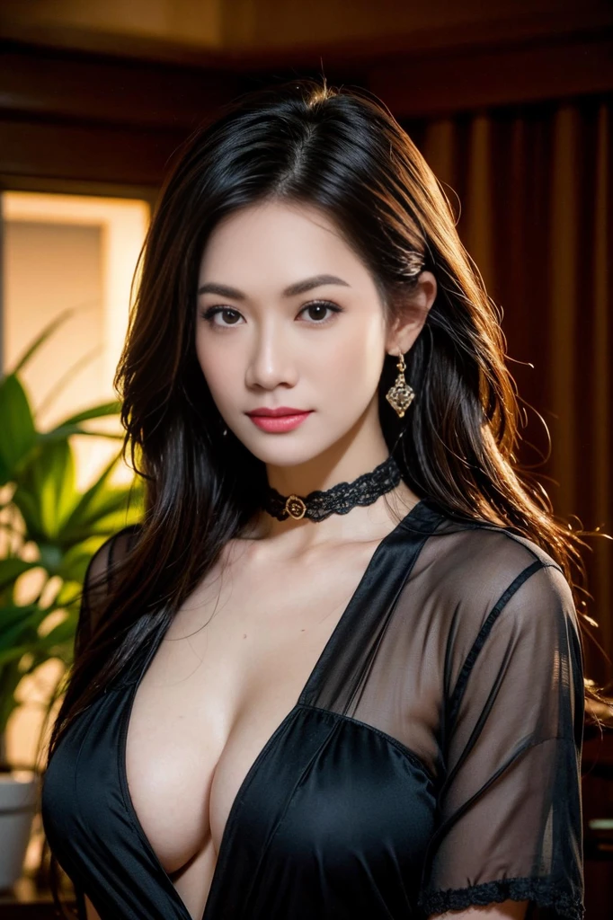 SEXY ASIAN BABE WITH LINGERIE created with SeaArt AI
