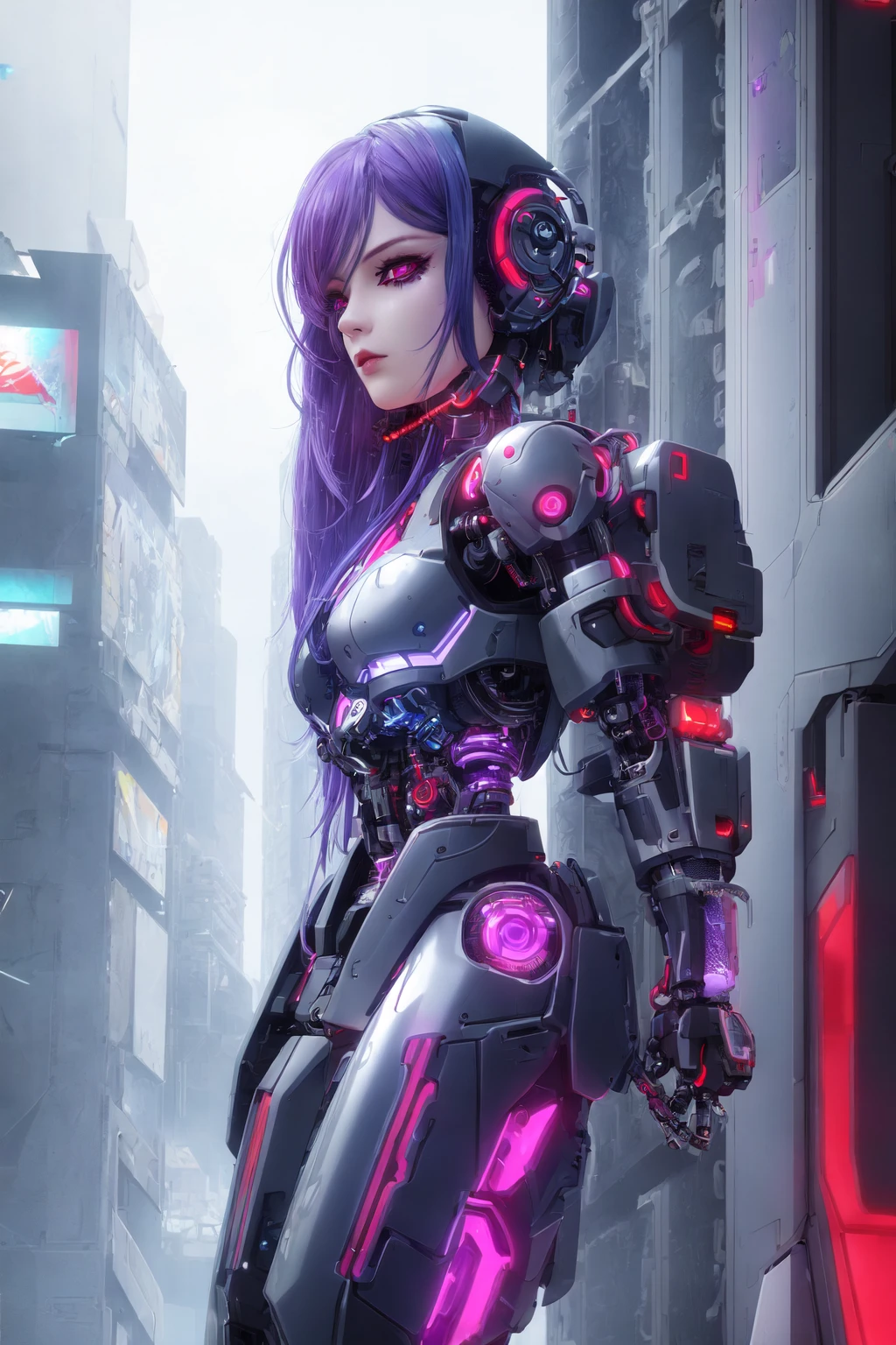 masterpiece, high quality, CGI Art, cyborg, robotic parts - SeaArt AI