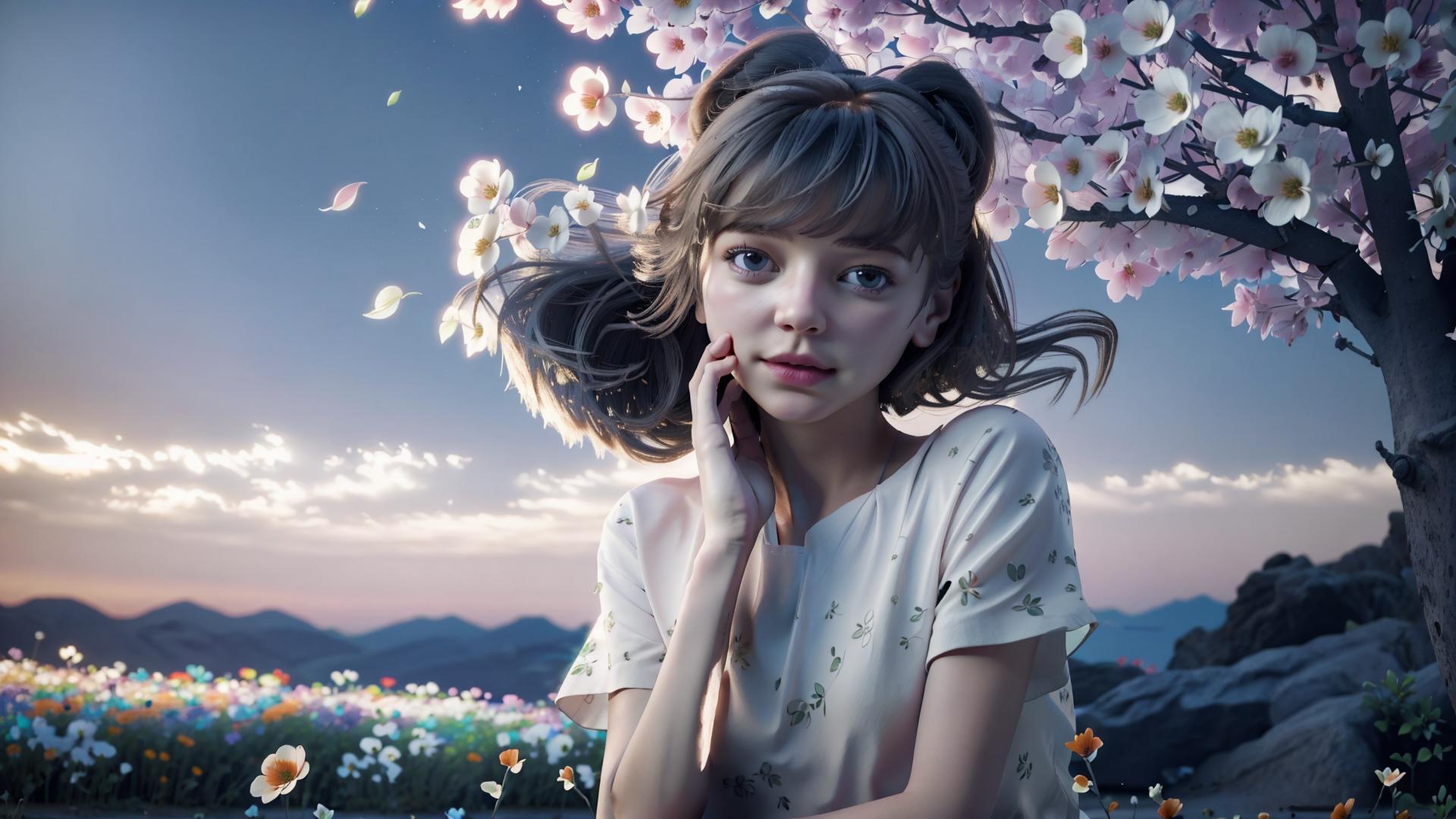 1girl, dynamic angle, cloud an - SeaArt AI