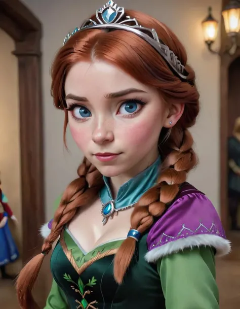 realistic photo of miraof dressed as a real life version of Princess ...