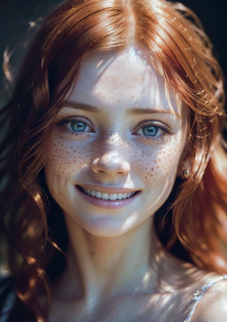 analog style, model shoot style, photo (close portrait:1.4) of a ((:1.3)), 1girl, (redhead girl ...