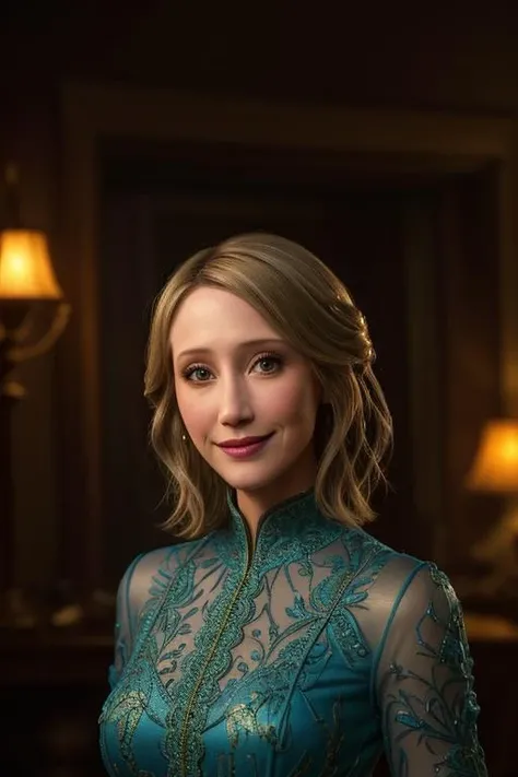 photo of maude_garrett portrait, smiling, masterpiece, intricate detail ...