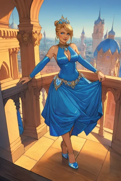 masterpiece, best quality, a high fantasy princess with absurdly long ...