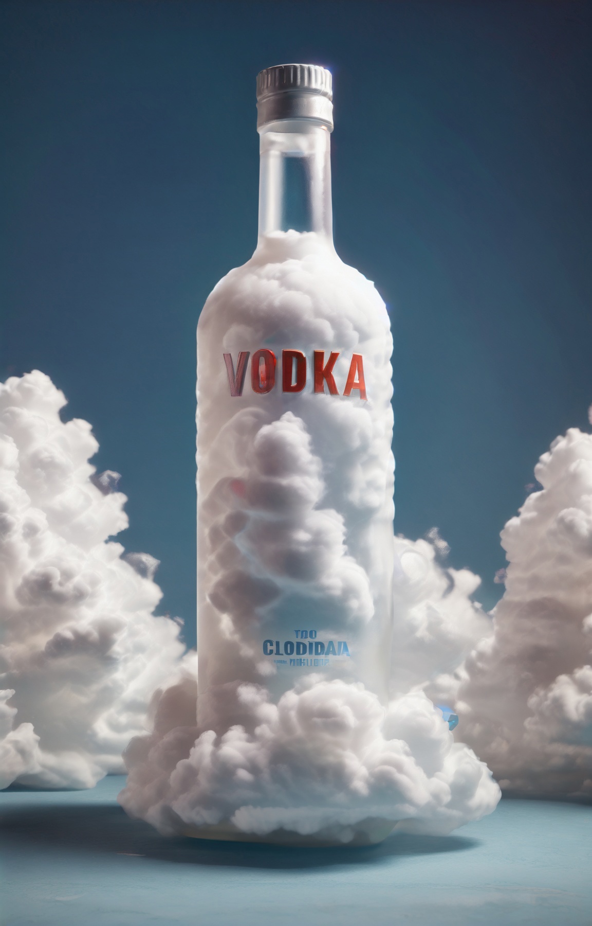 (VODKA poster with the text "V - SeaArt AI