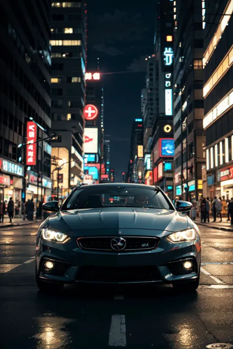 yper realistic,metal,professional photo of a futuristic muscle car with ...