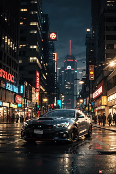 yper realistic,metal,professional photo of a futuristic muscle car with ...