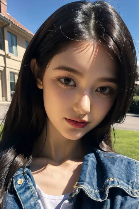 a photo portrait of cesiann, outdoor - SeaArt AI