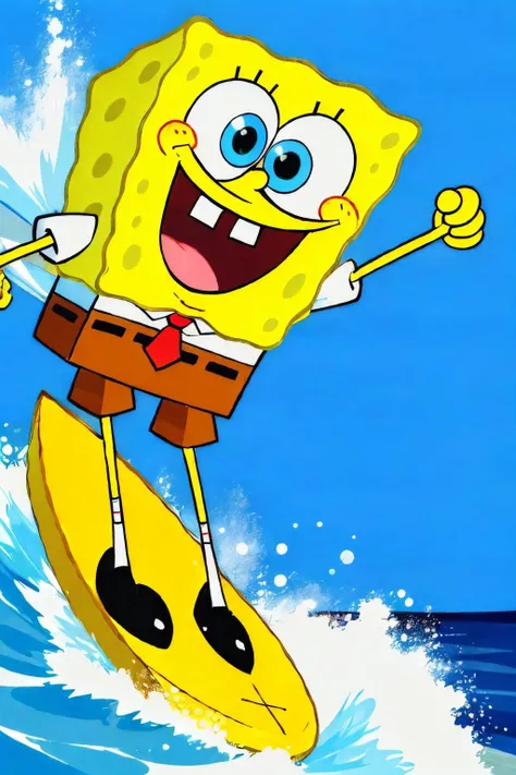 (view from bottom), (Realisitc:1.5), spongebob, - SeaArt AI