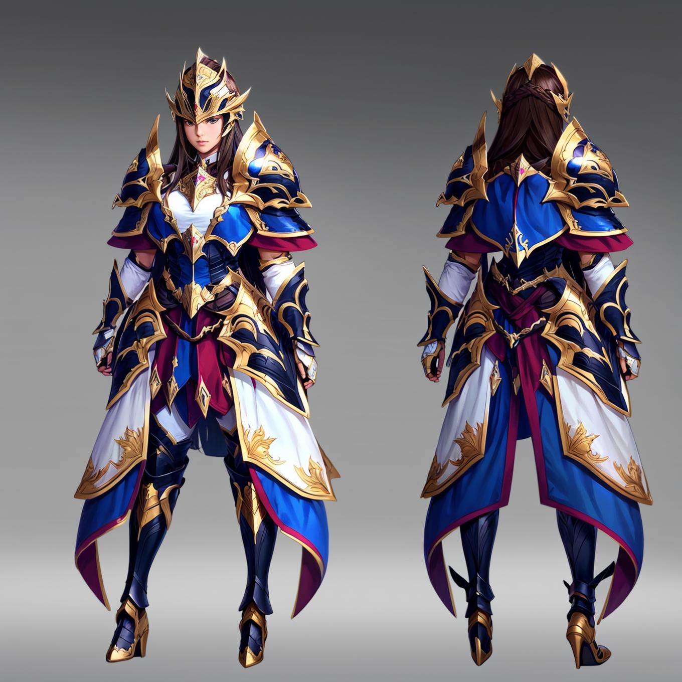 Multi-view, front view, rear v - SeaArt AI