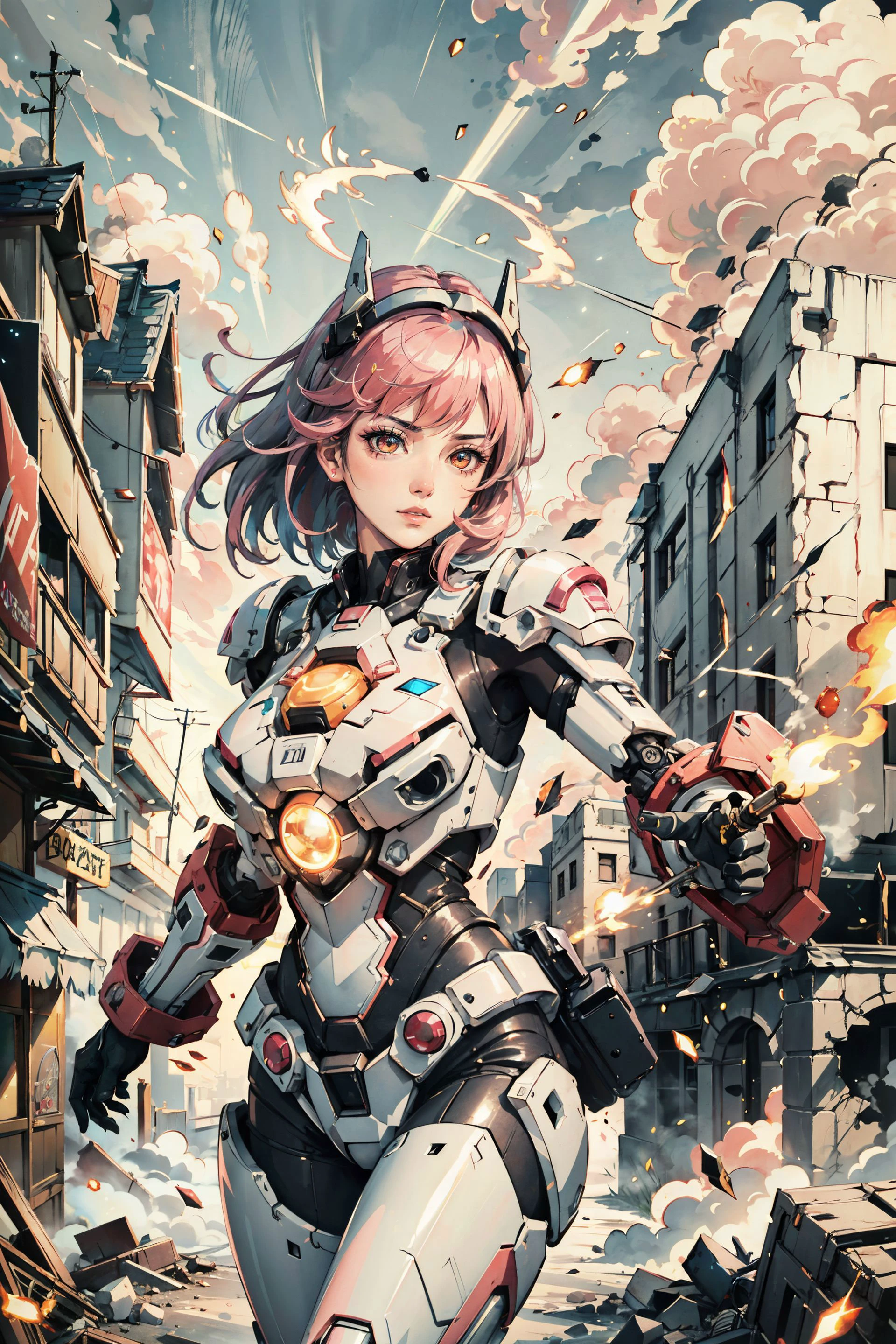 BREAK, 1girl, solo, looking at viewer, flat bangs - SeaArt AI