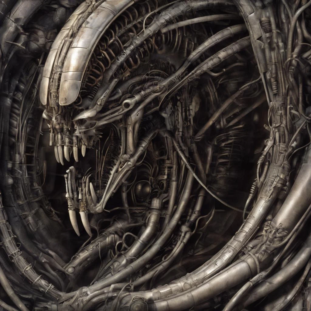 y4nn, b0dy, biomechanical, giger - SeaArt AI