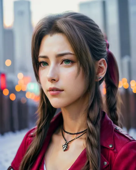 a photo of aerith gainsborough - SeaArt AI