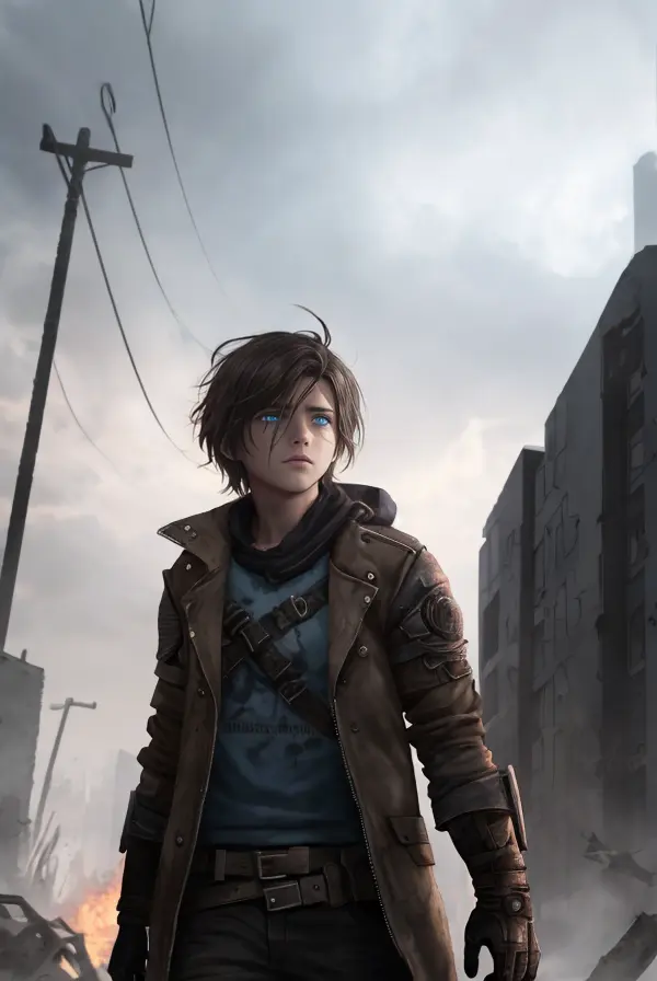 a visual novel poster for "Apocalypse of the Ancients," a post ...