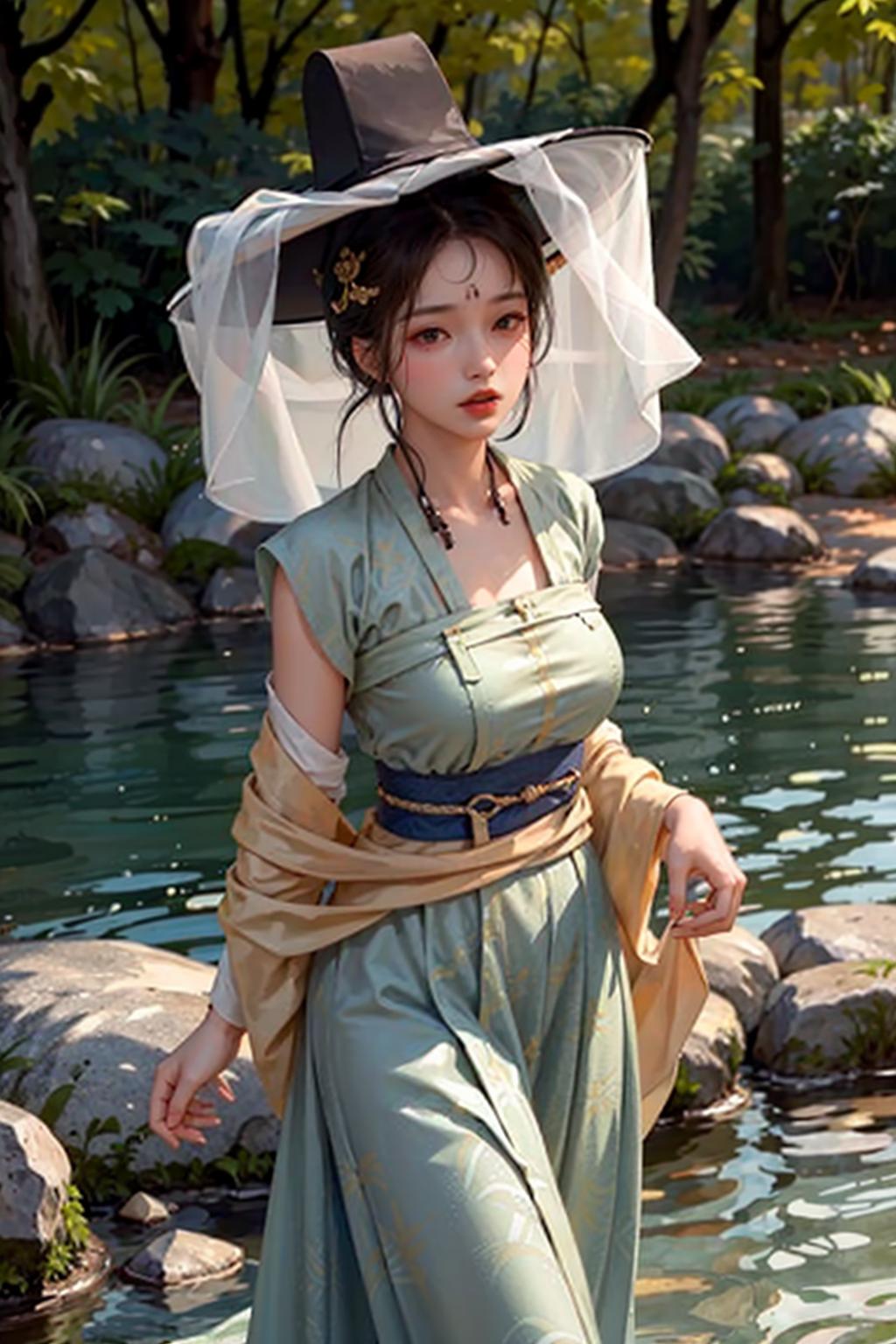 1girl, weimao hat, masterpiece - SeaArt AI