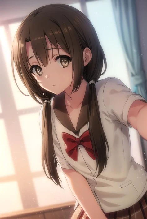 taekohiramatsu, taeko hiramatsu, 茶髪, ツインテール, (茶色の目:1.5) - SeaArt AI