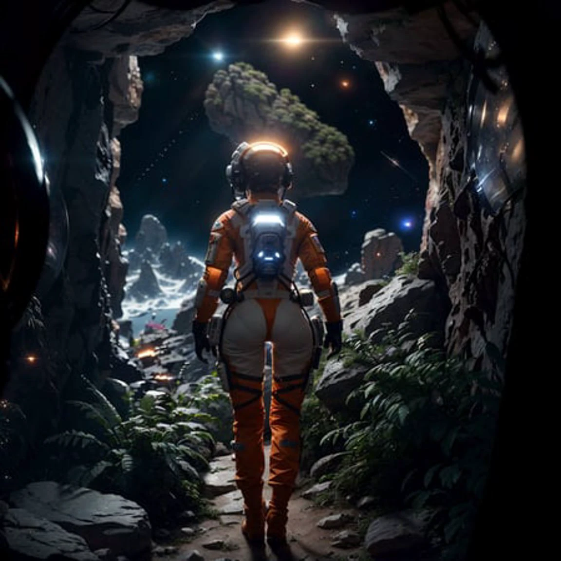 Highly detailed RAW color Photo, Rear Angle, Full Body, of (female ...