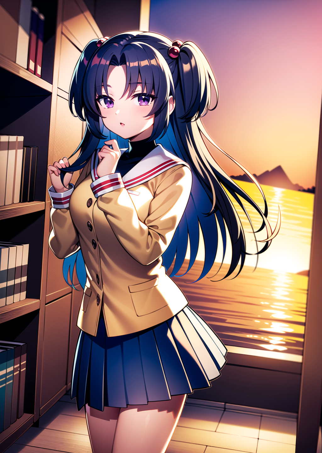 Kotomi CLANNAD x Dasha Taran created with SeaArt AI