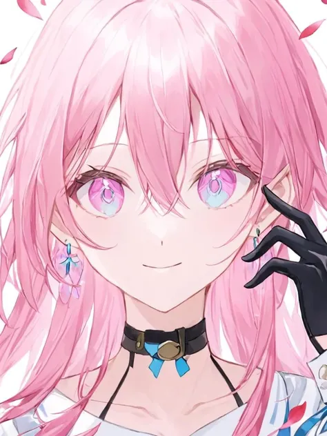 sanyueqi,1girl,solo,pink hair,blue eyes - SeaArt AI