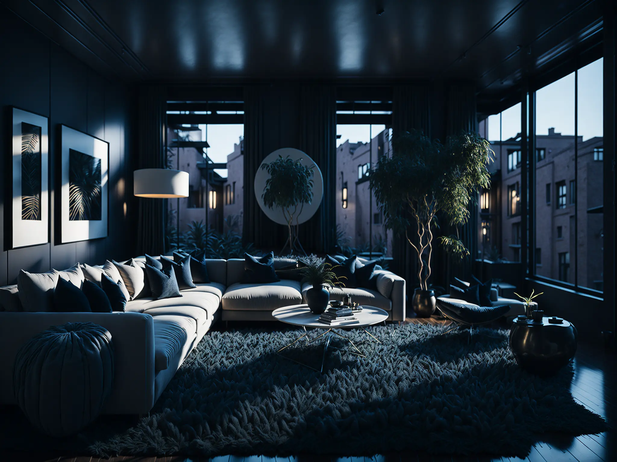 insanely detailed wide angle architecture photography, cozy ...