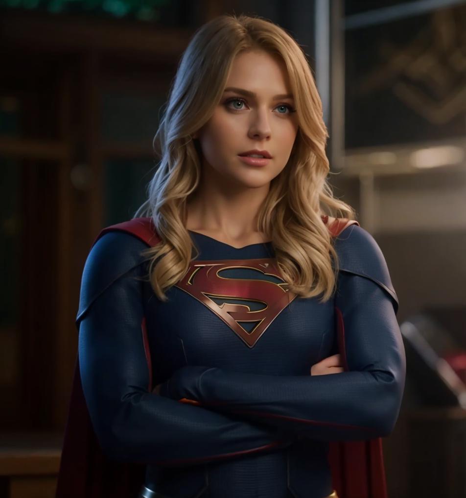 Supergirl es la nueva supergirl de la serie cw - SeaArt AI