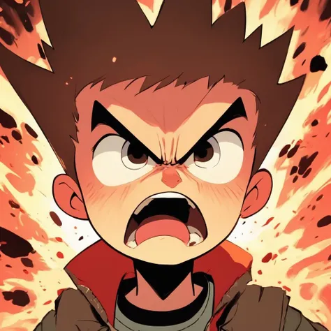 angry boy cartoon - SeaArt Al - Free Al Art Generator