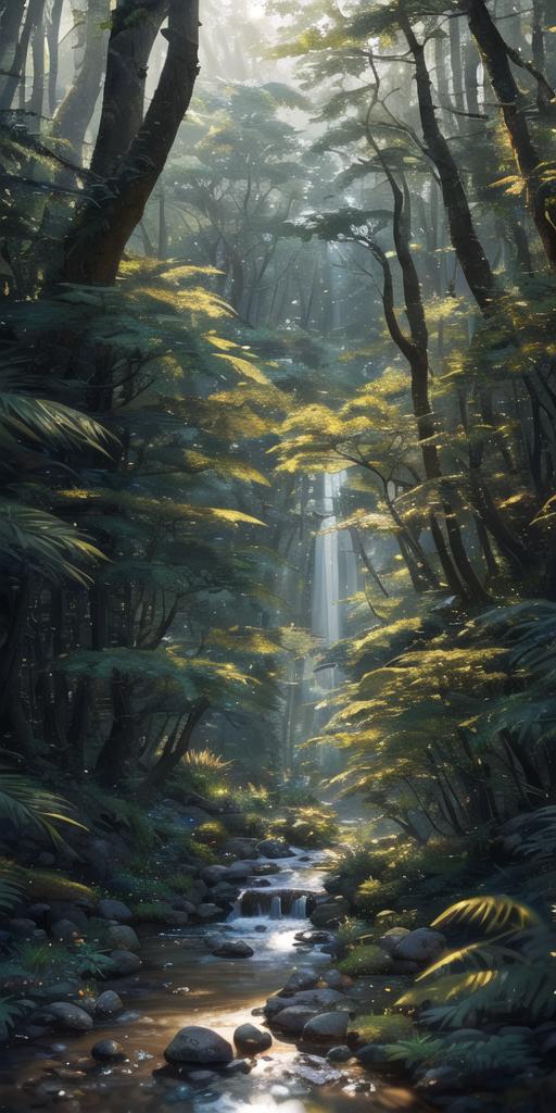 A cute miniature-style forest - SeaArt AI