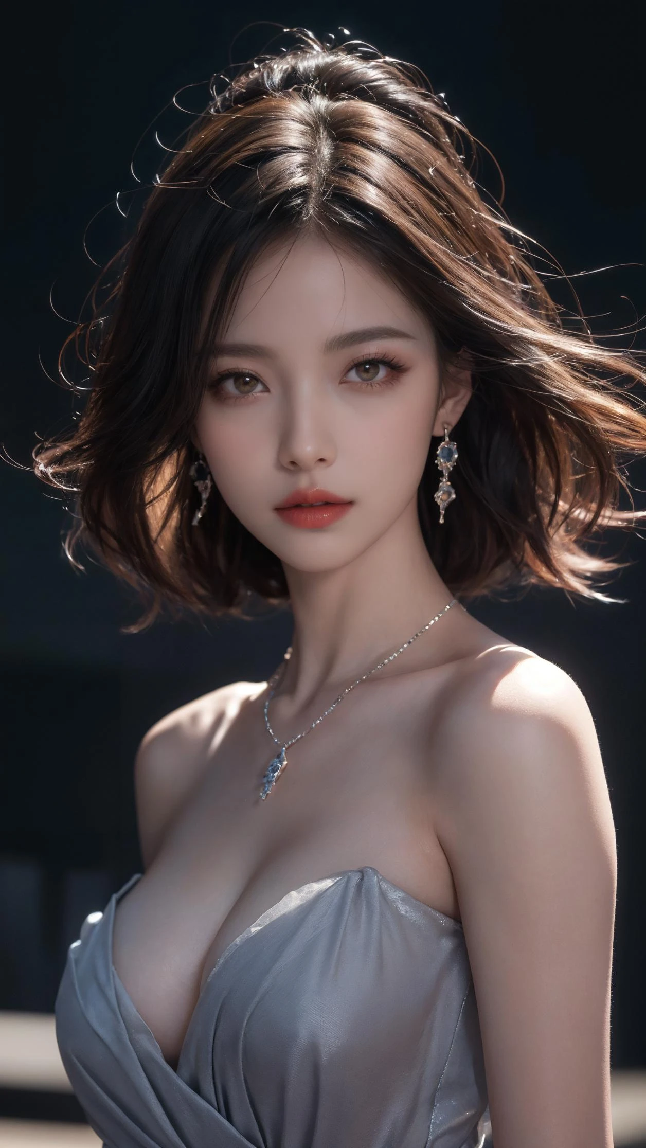 (masterpiece, best quality:1.4),thin lips,(Bright red lipstick:0.75), - SeaArt AI