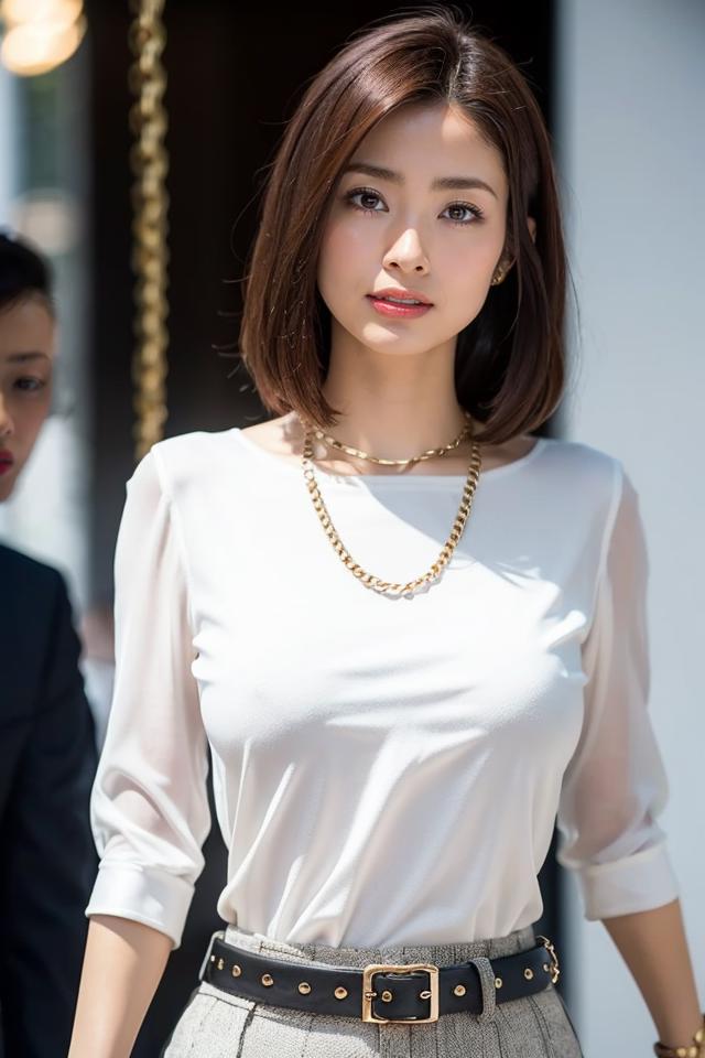 SeaArt AIで作成された上戸彩 謎の制服