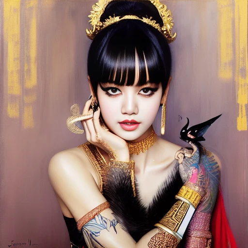 L4lisa As A Thai Princess Photorealistic By Jeremy Mann By Sandra