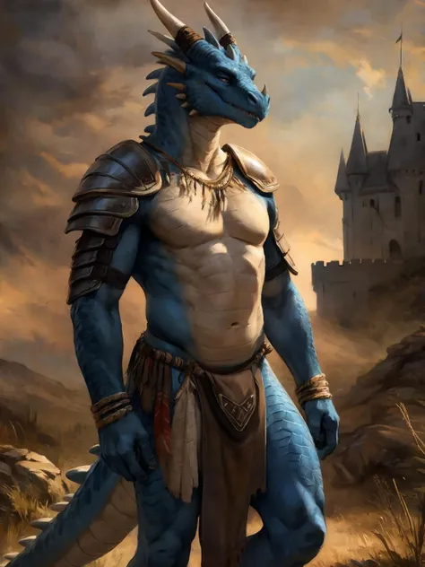sapphire dragonborn - SeaArt Al - Free Al Art Generator