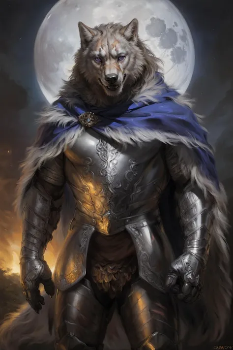 armored werewolf paladin - SeaArt Al - Free Al Art Generator