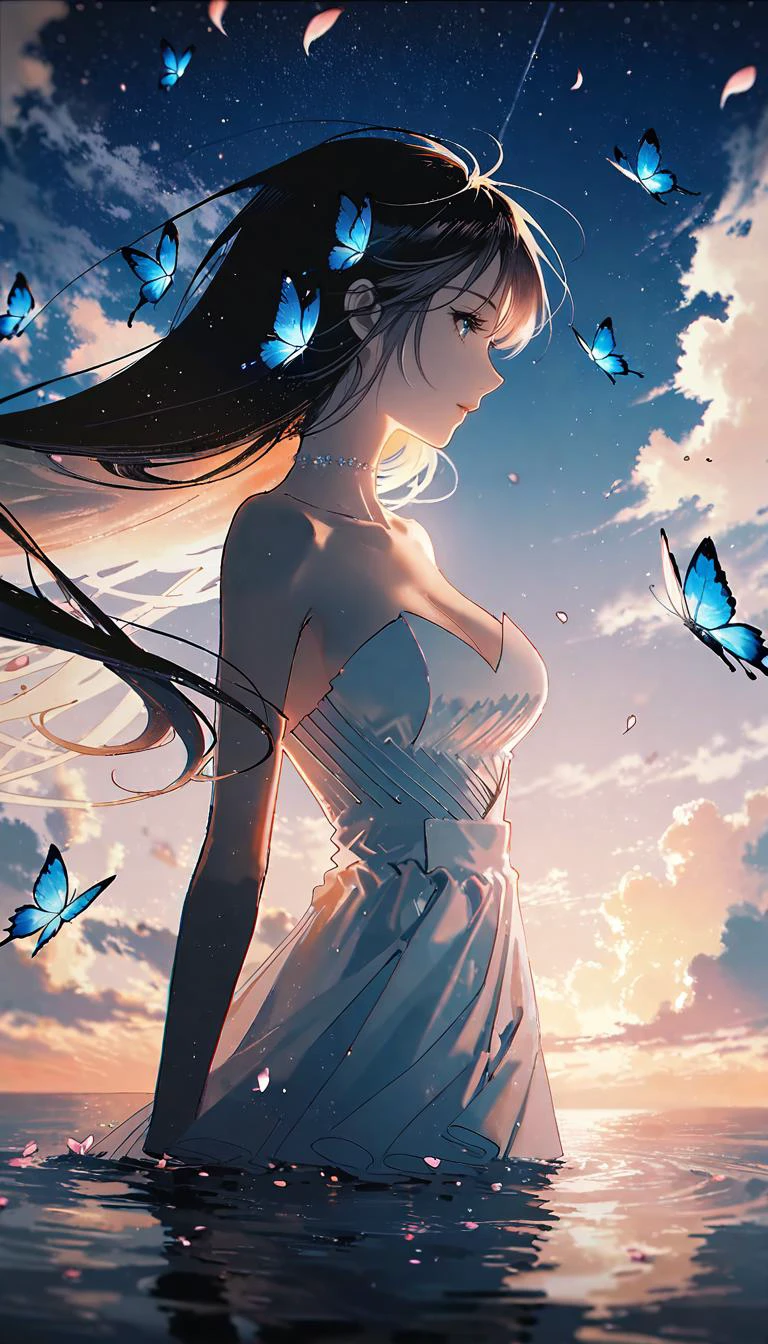 by rella, by Yoshitaka Amano, 1girl, beautiful face, cleavage - SeaArt AI