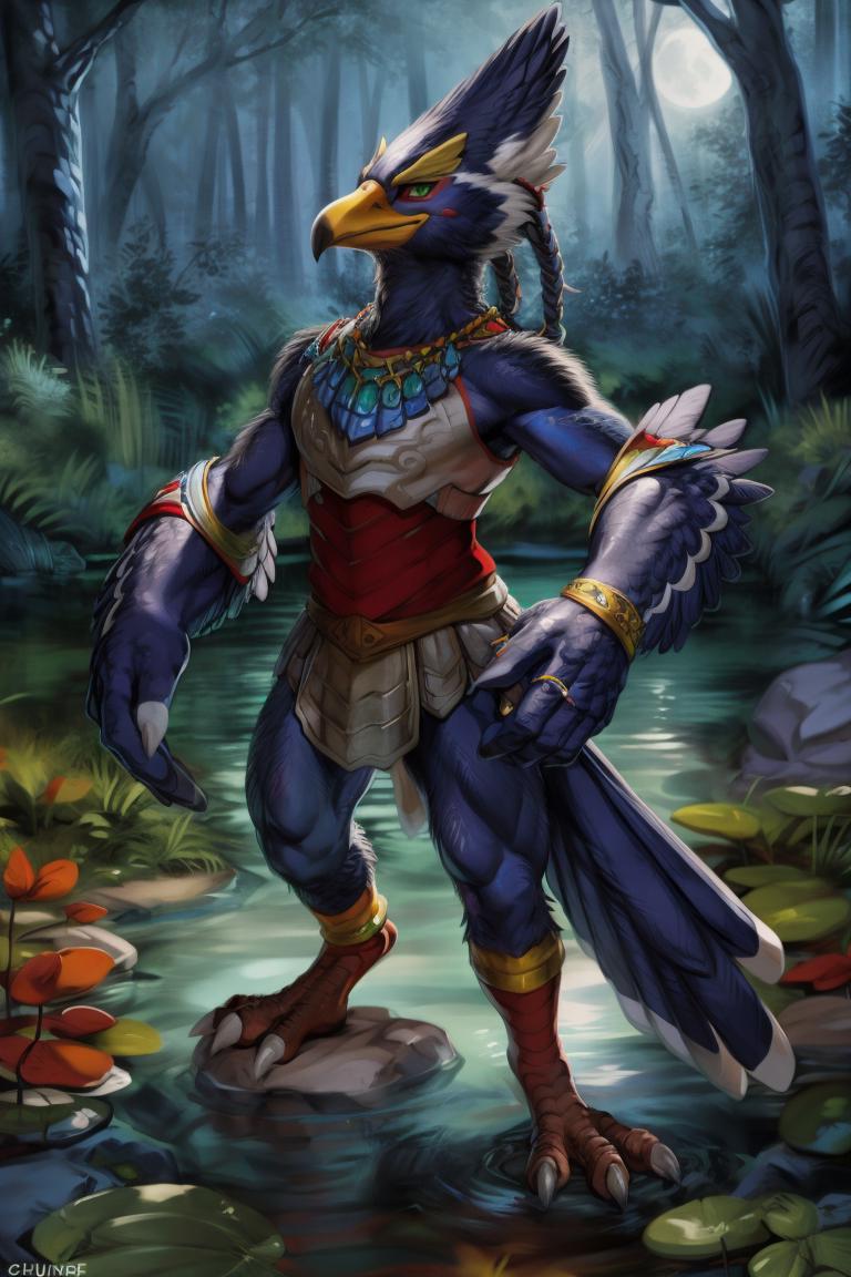 SeaArt AIで作成されたZelda breath of the wild Revali 002