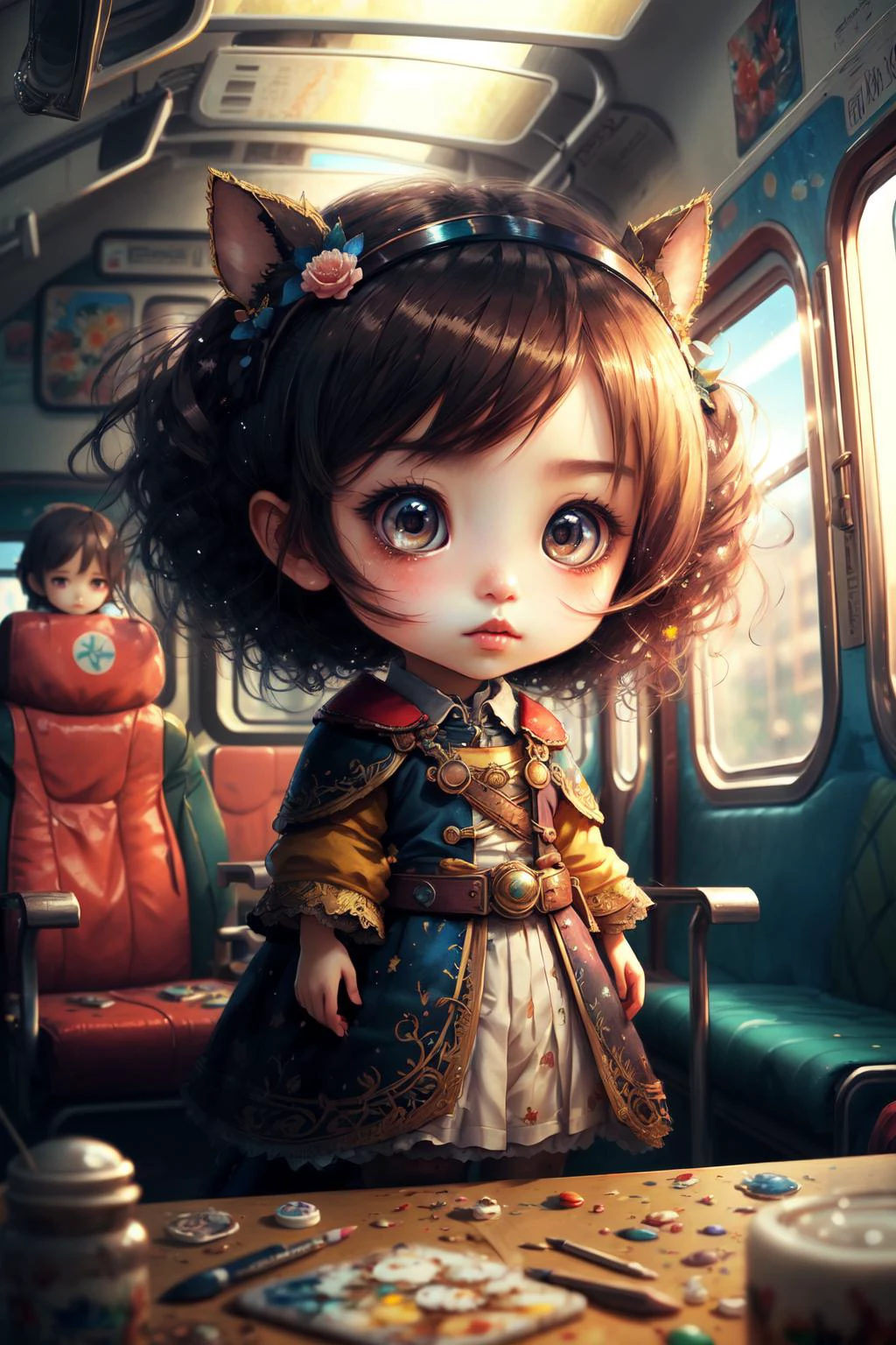 train,Chibi,real,art, yang08k - SeaArt AI