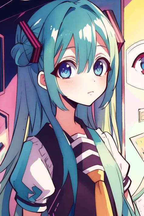 hatsune miku profile pic - SeaArt Al - Free Al Art Generator
