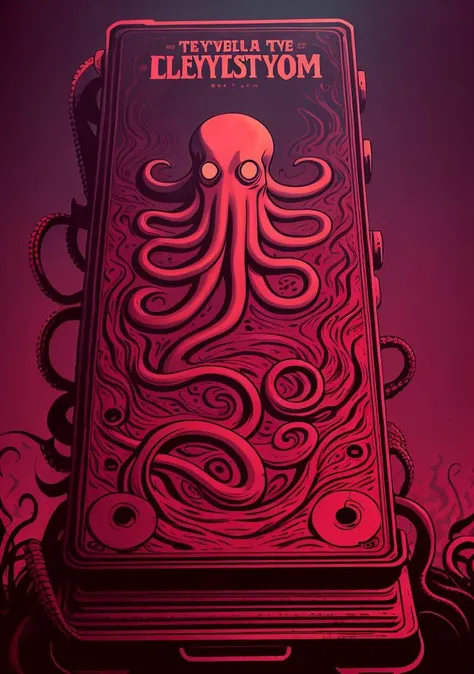 Style, cthulhutech 80s movie poster, purple and green - SeaArt AI